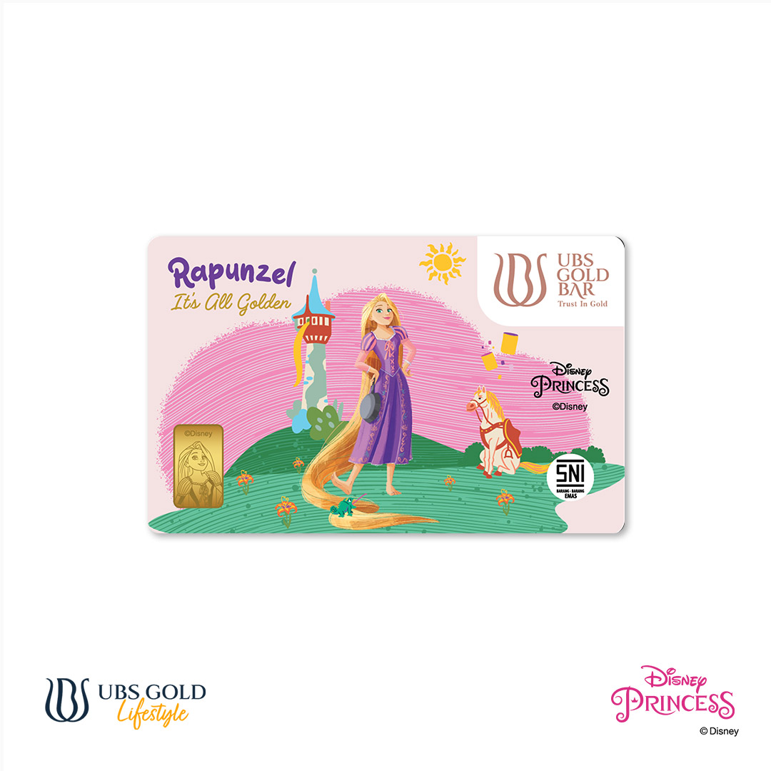 UBS Gold Logam Mulia Disney Princess Rapunzel 1 Gr | UBSLifestyle
